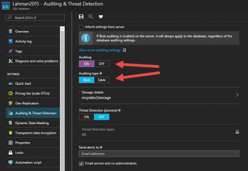 Blob Auditing for Azure SQL Database – Everyday SQL