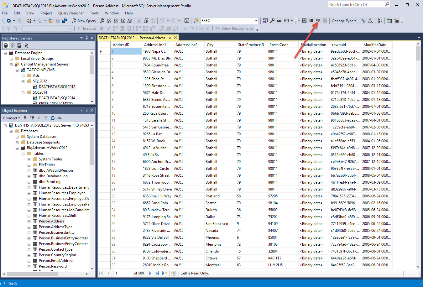 Management Studio Edit Top 200 Rows Everyday SQL Management Studio Edit Top 200 Rows Everyday SQL