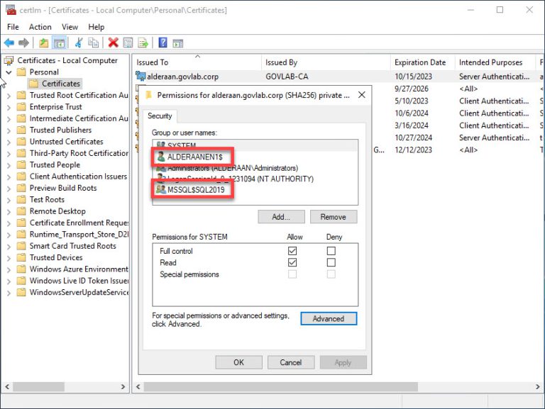 Get Certificate Details For Sql Encryption In Transit Using Powershell